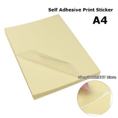 Free Shipping10pcs Clear Matte Adhesive Printer Paper A4