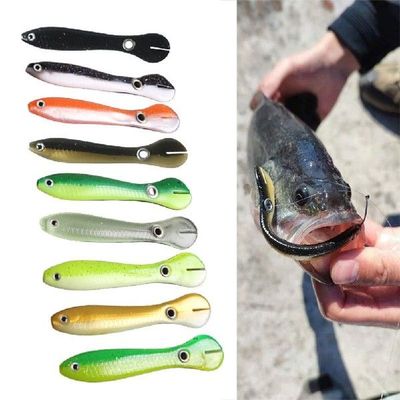 7cm Fishing Bait Wobble Tail Lure Silicone Loach Baits