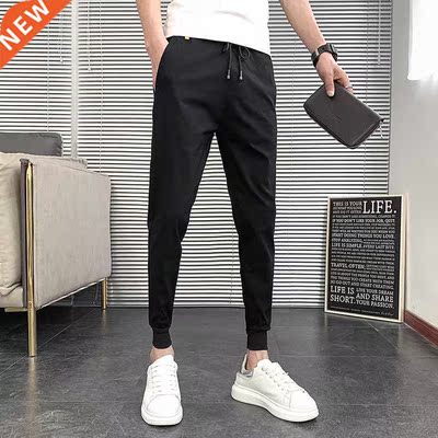 Summer Men Casual Harem Pants Brand New 2022 Korean Slim Fit