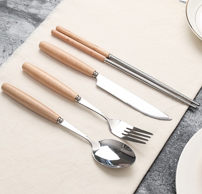 Fruit Fork spoon Stainless Steel Steak Knife Dinner Fork