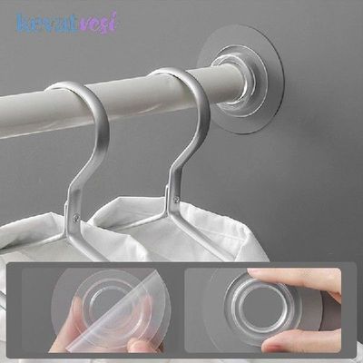 Self Adhesive Curtain Rod Holder Strong Curtain Rod Bracket
