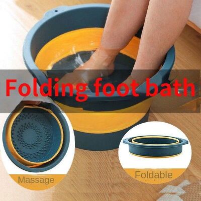 Foldable Footbath Portable Thickened Footbath Barrel Home