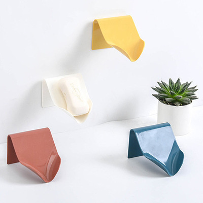 2 Pieces Soap Holder Drainer Bathroom Kitchen Wall Mounted