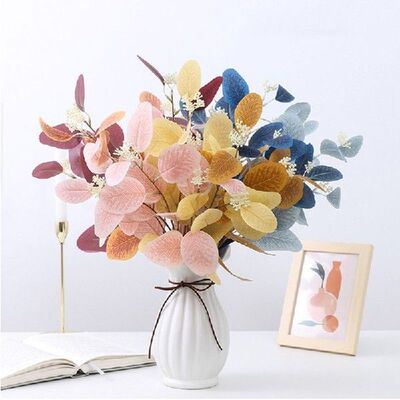 New DIY Artificial Plant Eucalyptus Leaves Plastic Plants