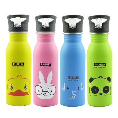 Portable Cartoon Animal Water Bottle Lovely Sport Hiking
