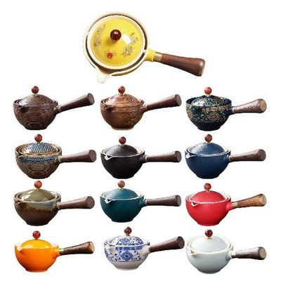 Ceramic Teapot Chinese Handheld Teapot Tea Kettle With Side