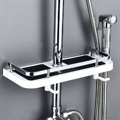1pc Shower Storage Holder Rack Bathroom Shelf Shampoo Tray
