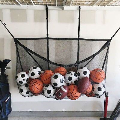 Large Capacity Mesh Bag Foldable Pool Equipment Storage