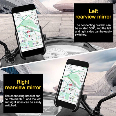 Aluminum Alloy Motorcycle Bike Phone Holder Bicycle GPS Brac