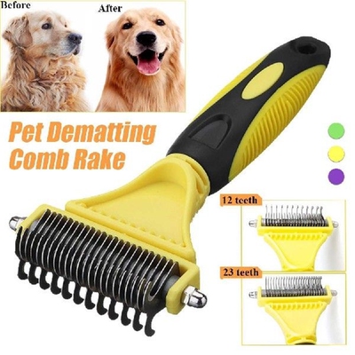 Professional Dog Brush Dematting Gently Efficient Safe Pet