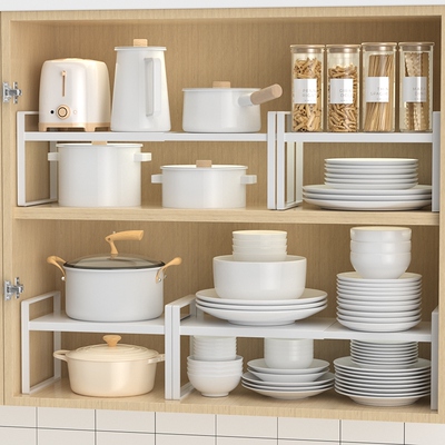 In the kitchen cabinet there are staircases for the kitchen