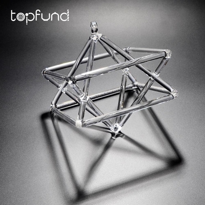TOPFUND Healing Musical merkaba Clear Quartz Crystal Singin