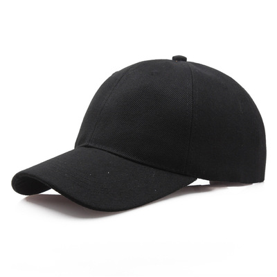 Black Cap Solid Color Baseball Cap Snapback Caps Casquette H