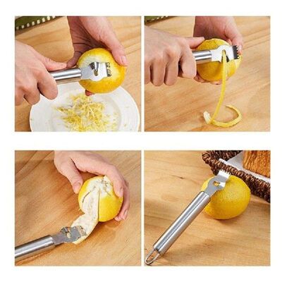 Stainless Steel Lemon Lime Orange Peeler Fruit Zester