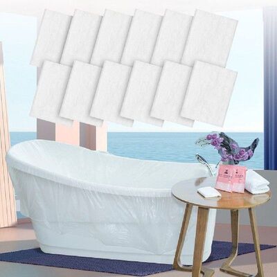 Travel Portable Transparent Bathtub Cover Bag Family Hotel