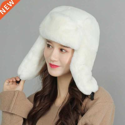 Unisex Winter Warm Hat Earflap Trapper Russian Hat Thicken L
