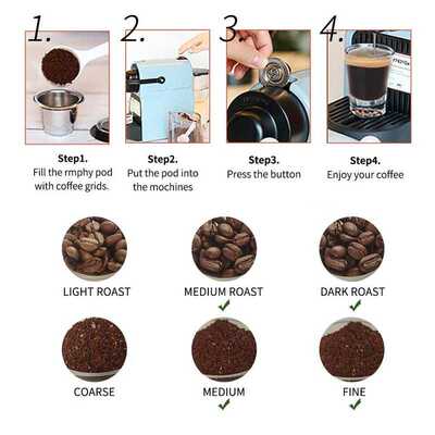 ICafilasFor Nespresso Reutilisable Inox 2 In 1 Usage Refilla