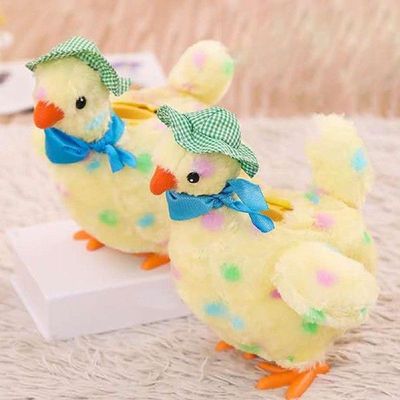 Children Musical Cartoon Chicken Hen Laying Eggs Toy