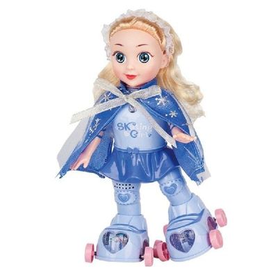 Funny Electric Toy Novelty Mini Skating Girl Princess Doll