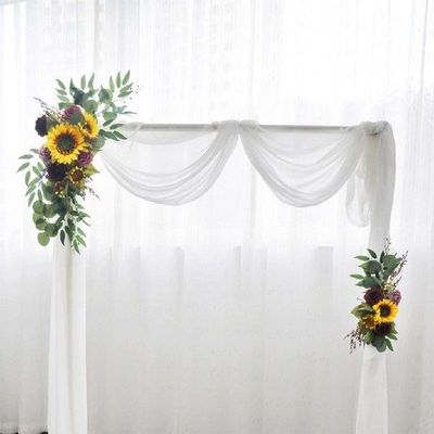 2Pcs Flower Swag Sunflowers Rustic Decor Flower Garland for