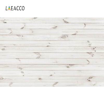 Laeacco Wood Board White Texture Wooden Floor Newborn Baby S