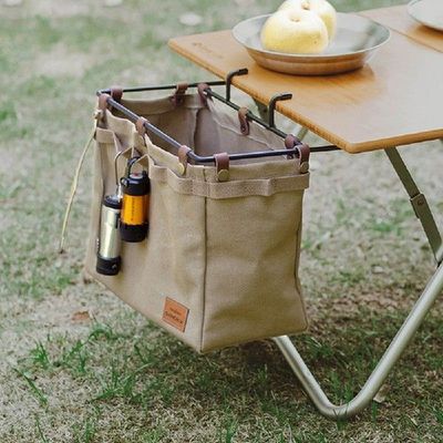 Picnic Table Side Hanging Bag Desk Storage Box Hanging