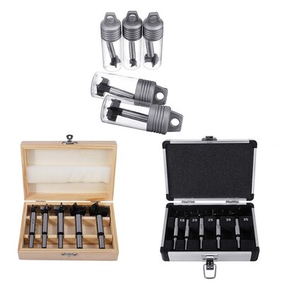 5Pcs Professional Carbide Forstner Drill Bit Set 15 20 25 30