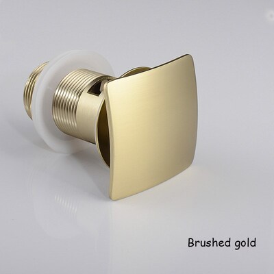 Square Brass Bathroom Washbasin Pop Up Drain Stopper Bathroo