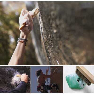 Wooden Boar Hair Rock Climbing Bouldering Boulder Cleaning B