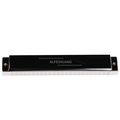24 Hole Tremolo Harmonica C Key Octave-tuned Mouth Organ wi