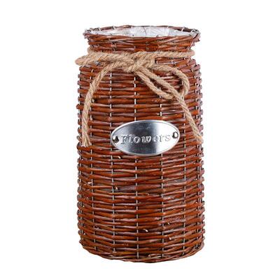 Wicker High Floor Vase Flowerpot Hand-made Succulents