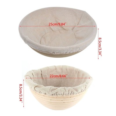 6Pcs Banneton Proofing Baskets With Bread Lame Dough Scraper