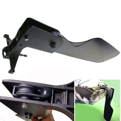 Black Kayak Canoe Boat Rudder With Pulley Watercraft