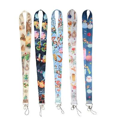 Cartoon  Keychain Neck Straps Lanyards For Key ID Card Gym