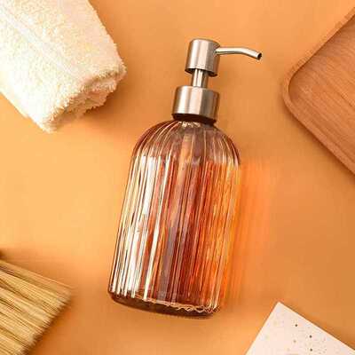 400ml Soap Dispenser Shampoo Liquid Hand Soap Bottle with St