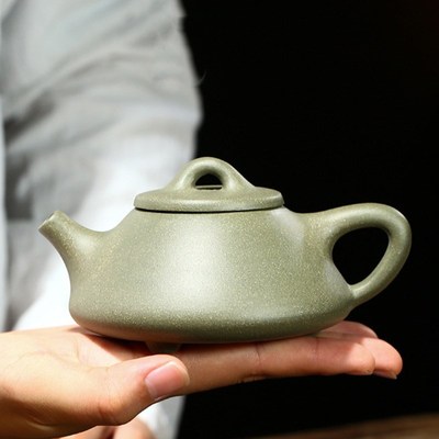 Yixing Classic Stone Scoop Tea Pot Purple Clay Filter Teapot