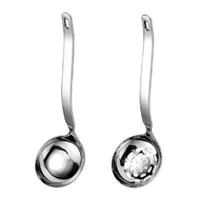 896A Stainless Steel Large Hot Pot Soup Spoon For Serving