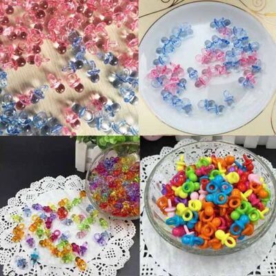 Super Deals 50pcs Pink Blue Mini Pacifiers for Girl Baby