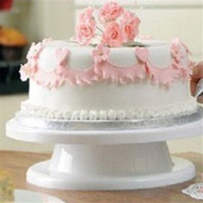 seful Cake Base Rotating Cake Stand Sugarcraft Turntable Pla