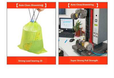 2.6 -15.8 Gallon ( 10L - 60 Liters) Trash Bags - Automatic C