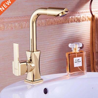 European Style Wash BasinFaucet Rose Gold Gold Faucet Singl