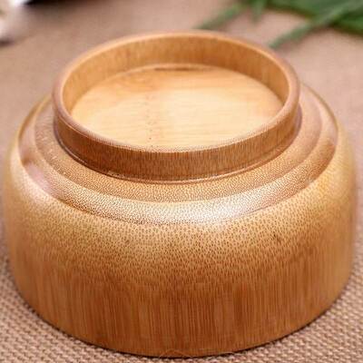 Chinese Wood Bamboo Bowl Tableware Dip Bowl Handcrafted Ecol