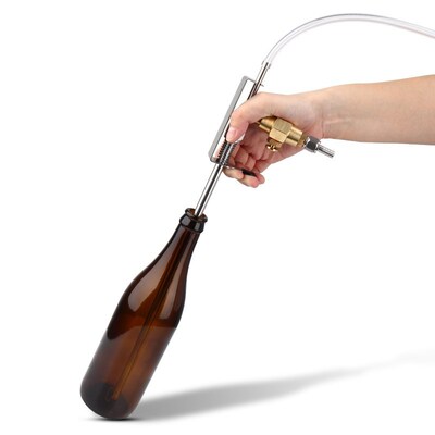 Stainless Bottle Filler Beer Gun, Homebrew Beer Keg Co2 Fill