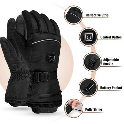 Winter Ski Outdoor Work USB Electric Heated Gloves Hand
