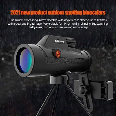12X42 Powerful Monocular Telescope Telescope Pocket With