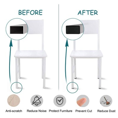 50pcs Plastic Rectangle Ribbed Tube Inserts End Cover Cap Fu