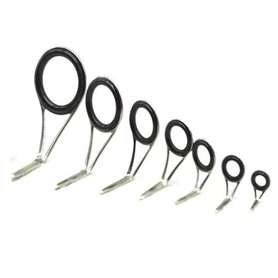 8 Pcs Repair Kit Set Ceramic Fishing Rod Guide Tip Top Ring