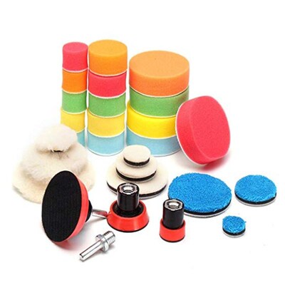 29Pcs Waxing Sponge Polishing Pad Wool Backing Plate Car Pol
