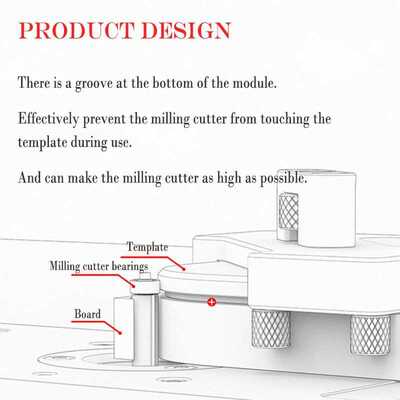 8 in 1 Corner Radius Template Jig Fillet Arc Locator Jig Rad