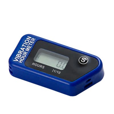 Waterproof Resettable LCD Wireless Vibration Hour Meter For